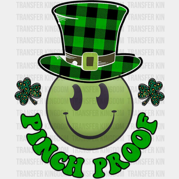 Smile Face Pinch Proof Smiley St. Patrick's Day Design - DTF heat tran ...