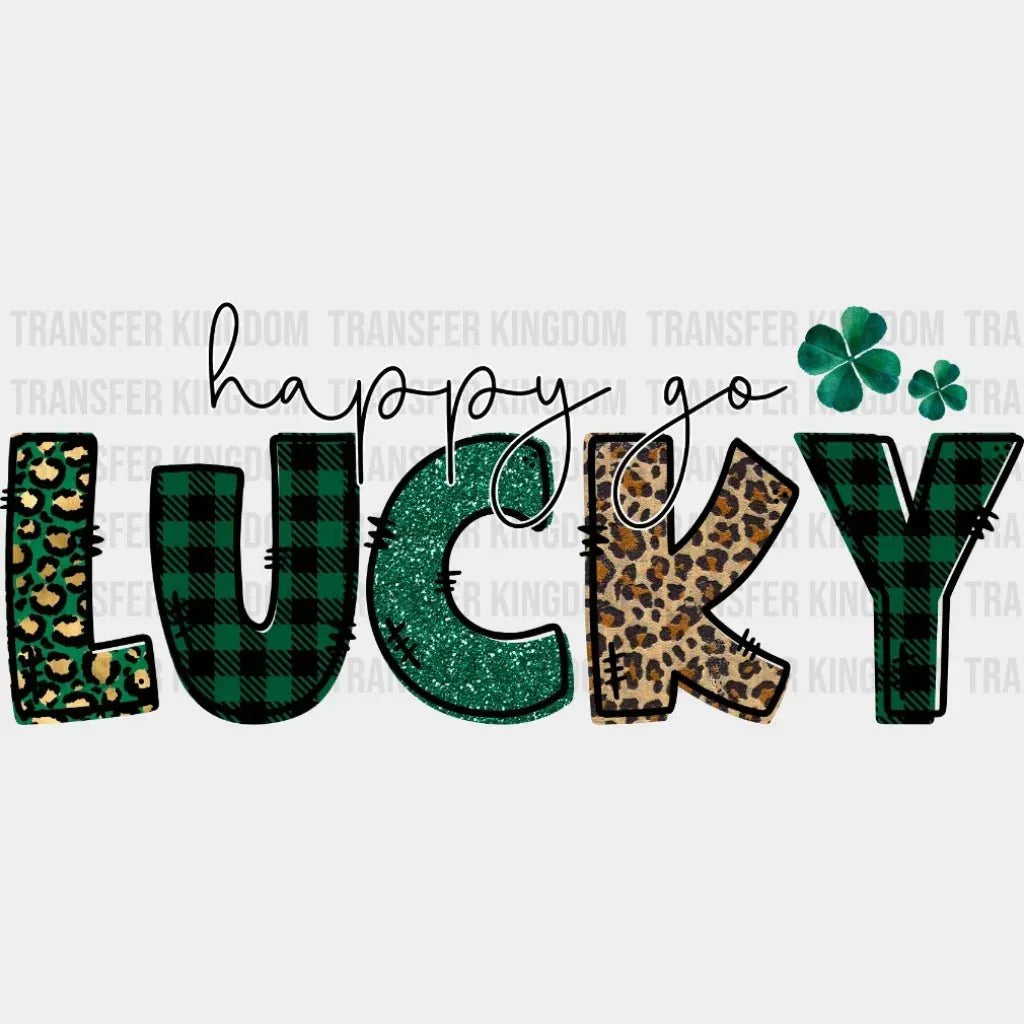 St. Patrick's Day Happy Go Lucky Design - DTF heat transfer