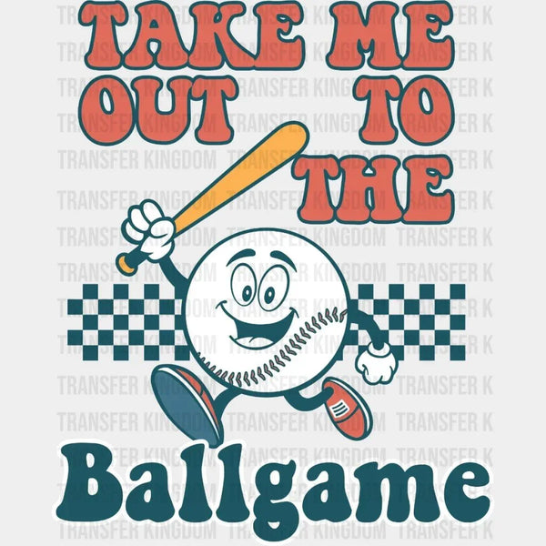 Take Me Out To The Ball Game Smiley DTF Transfer – Transfer Kingdom